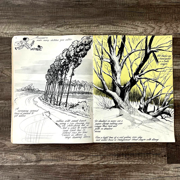 Walter Foster | Other | How To Draw Trees Drawing Shrubs Trees Landscapes By Frederick J Garner ...